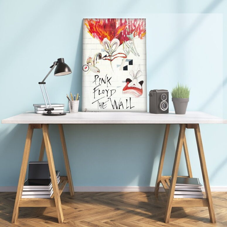 The Wall 1980 Columbia Records Pink Floyd Canvas - OtherBrick
