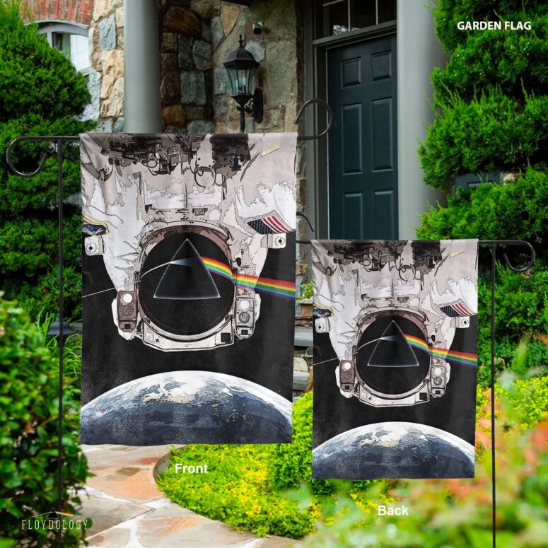 Dark Side Of The Moon Astronaut Pink Floyd Flag - OtherBrick