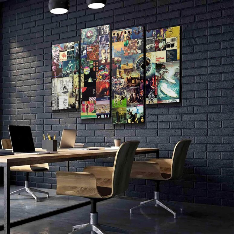 Pink Floyd Albums Collage Canvas - OtherBrick