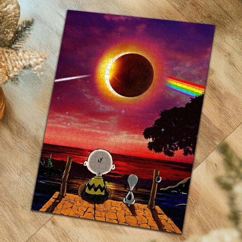 Snoopy Dark Side Of The Moon Eclipse Puzzle - OtherBrick